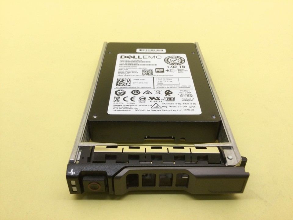 8G4YC DELL EMC 1.92TB SAS 12Gbps Read Intensive 512e 2.5'' SSD ...