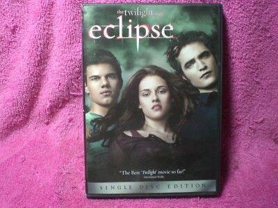 The Twilight Saga ECLIPSE Single Disc Edition DVD Movie Pattinson ...