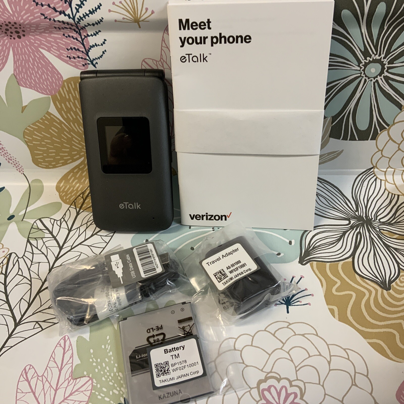 Verizon Wireless FreeTel Etalk Prepaid Flip Phone - vzw-kazf019pp for ...