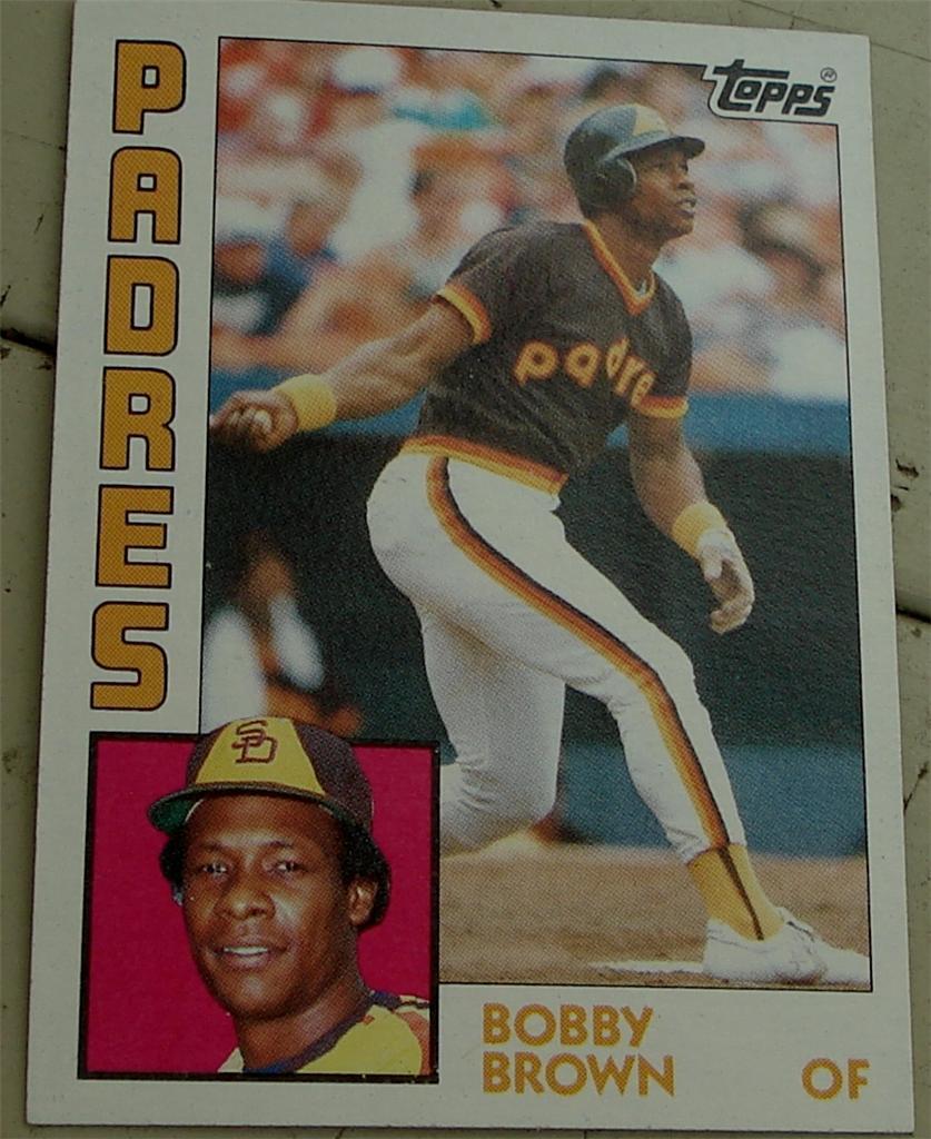 Bobby Brown, Padres, 1984 #261 Topps Baseball Card GD COND | eBay