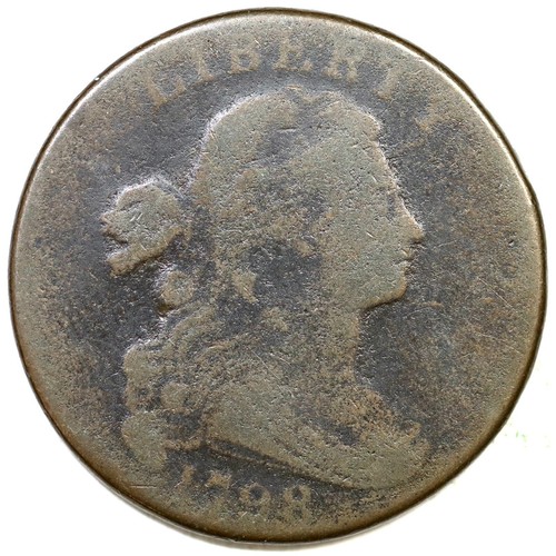 1798 S-186 R-2 Draped Bust Large Cent Coin 1c | eBay