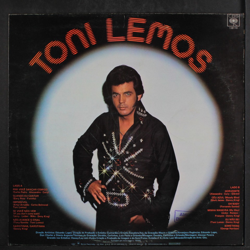 TONI LEMOS: toni lemos CBS 12" LP 33 RPM Brazil | eBay