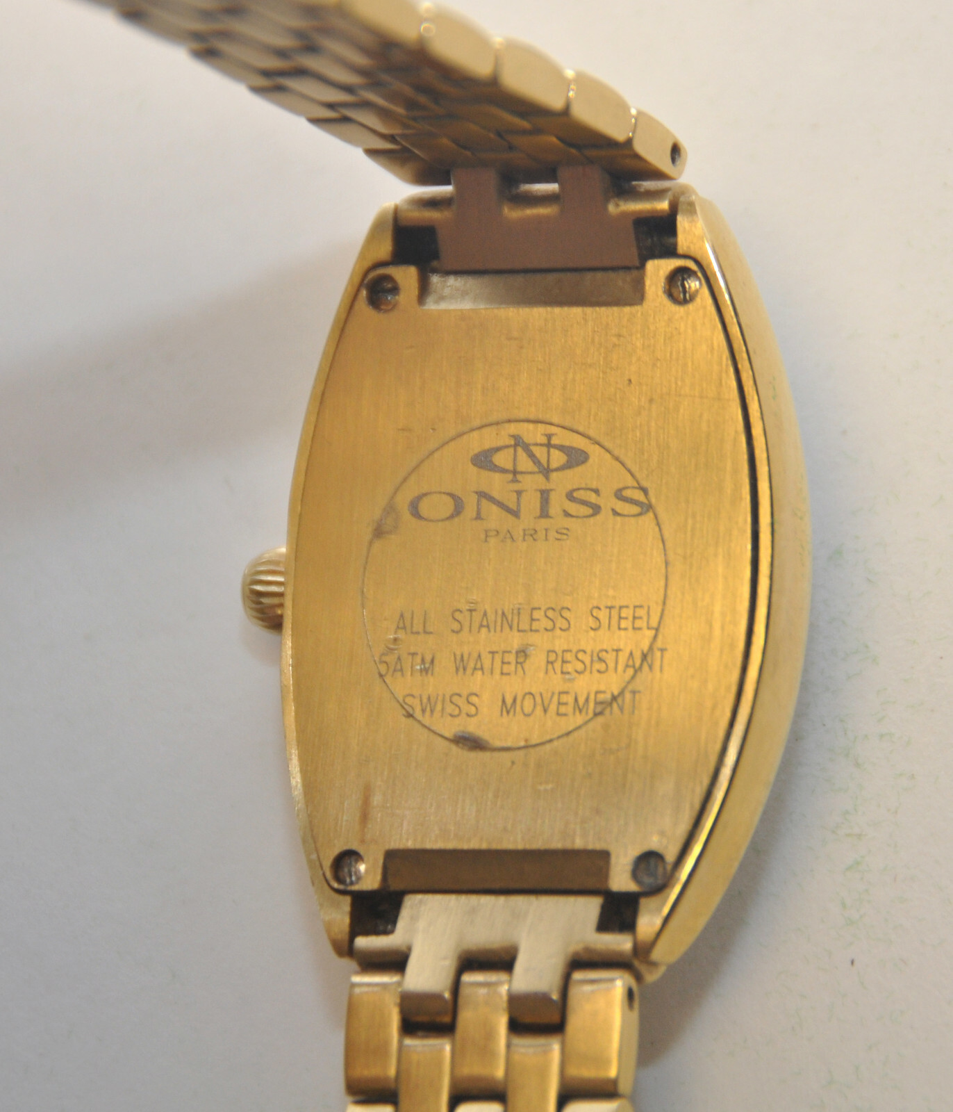 Oniss Paris SS Gold Plated Womens Watch MINT $499 | eBay