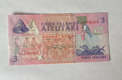 Cook Islands 3 Dollars ND 1992 P-7 UNC | eBay