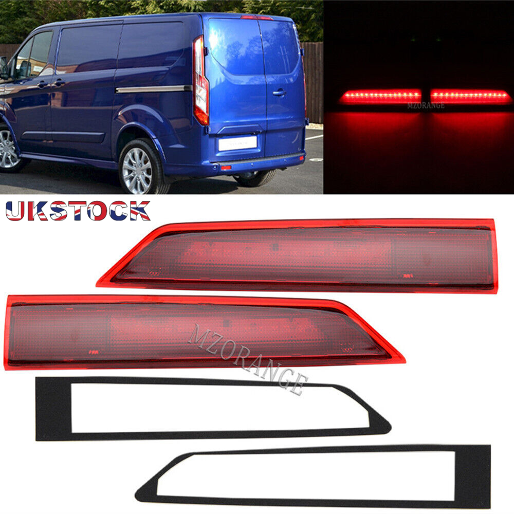 Red LED 3rd Brake Stop Light For Ford Transit Tourneo Custom Barn Door ...