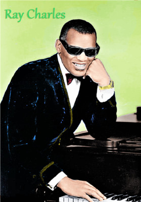 RAY CHARLES - REFRIGERATOR PHOTO MAGNET | eBay