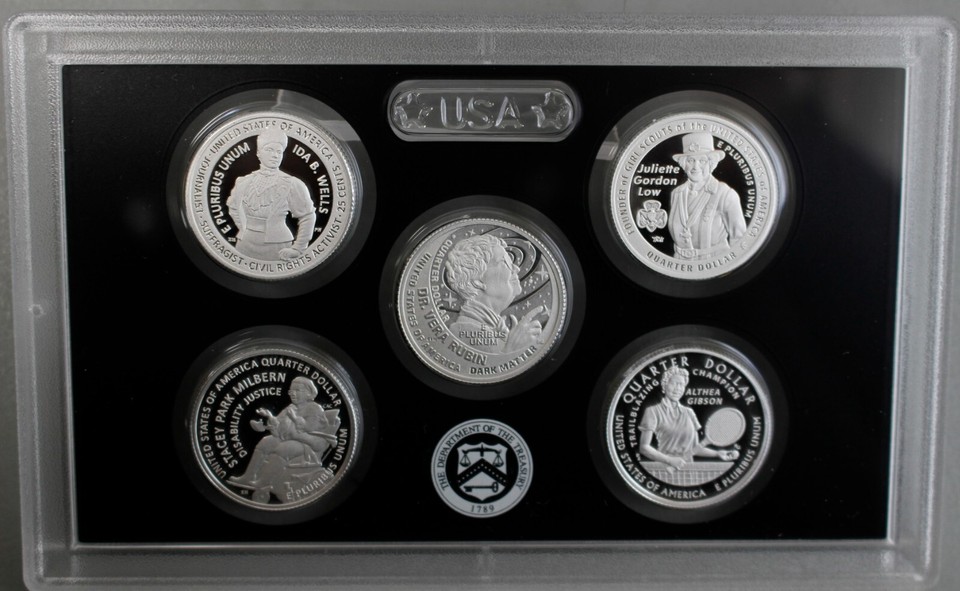 2025 S Silver Proof Set American Women Quarters Box and COA Five Proof 25c Coins | eBay