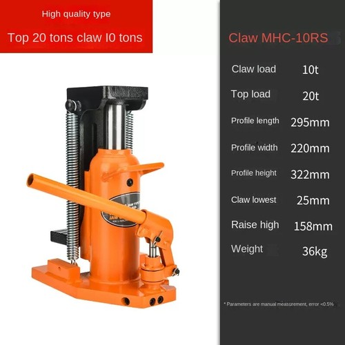 Jack 5T Claw Jack Hydraulic Hand Crank Lifting Straddle Jack Tool Jacks ...