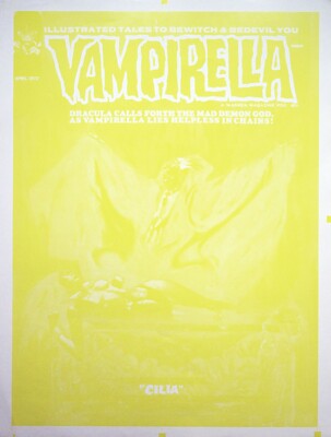 VAMPIRELLA #16 Warren Publishing Master ENRICH TORRES Cover Proof Jun ...