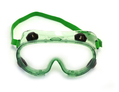 Vented Basic Green Safety Goggles - Vented - indirect vent | eBay