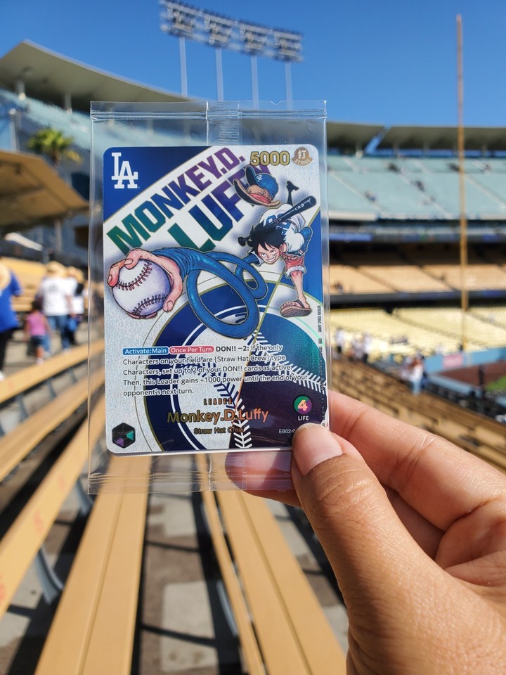 Dodgers x One Piece Collab Promo Card Monkey D. Luffy 07/03/25 OPTCG | eBay