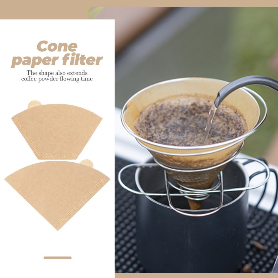 200pcs Premium Paper Cone Coffee Filter Coffee Dripper Disposable ...