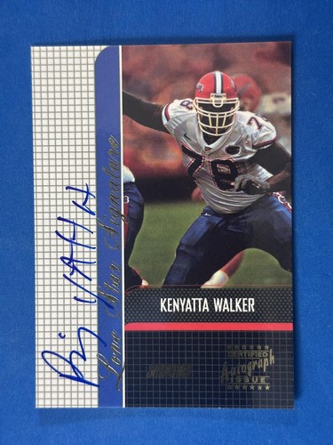 2001 Stadium Club Lone Star Signatures Kenyatta Walker Florida Gators ...
