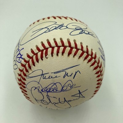 3000 Hit Club Signed Baseball 20 Sigs Willie Mays Derek Jeter Ichiro ...