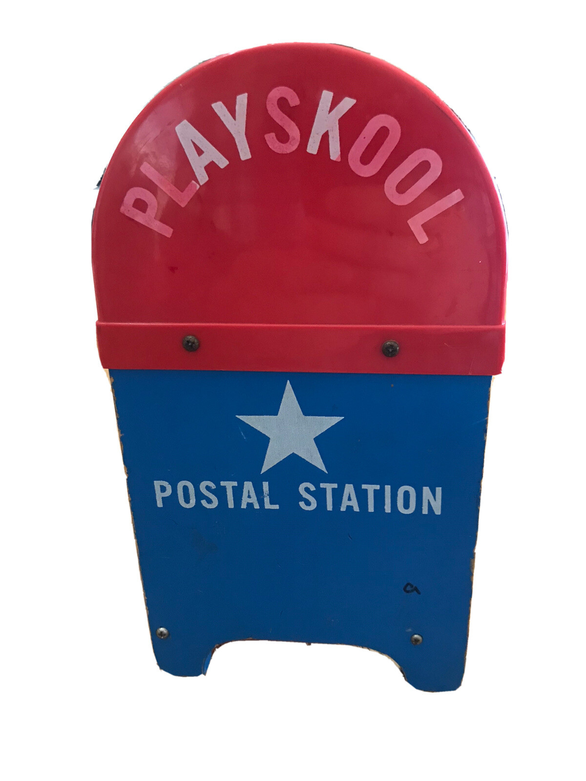 Vintage Playskool Postal Station 11" Wooden Mailbox shape sorter (no ...