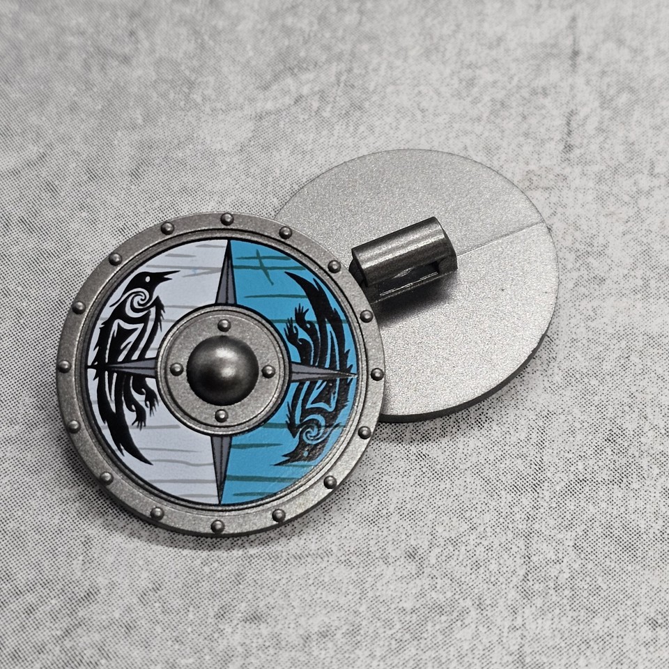 5pack Round Raven Shield White Black Blocks Accessory for Minifigures ...