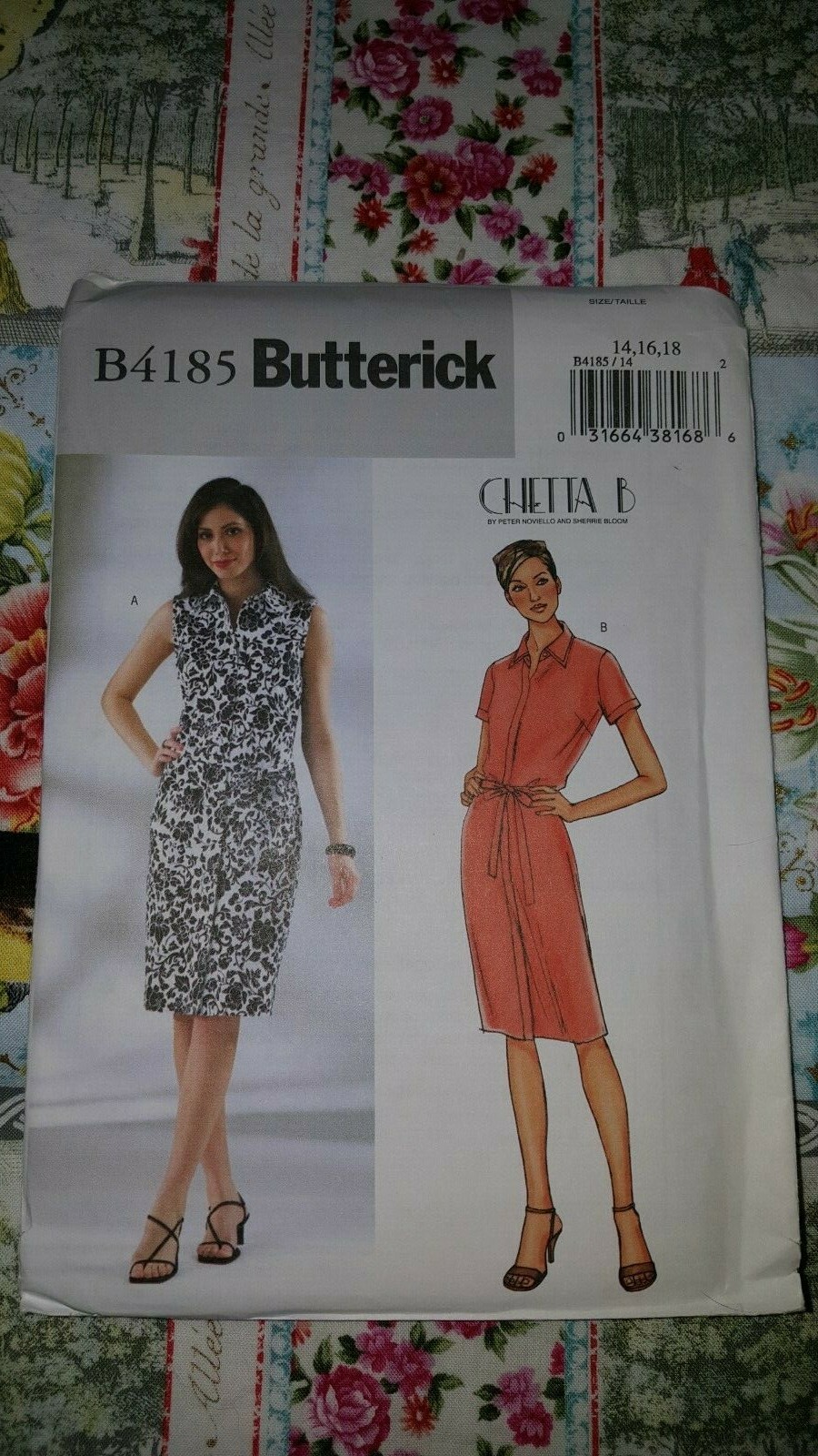 Butterick Pattern B4185 Close Fitting Below Knee Dress Sizes 14 16 18 ...