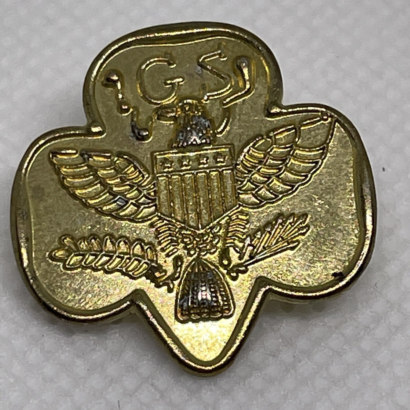 Vintage GS Girl Scout Trefoil Membership Pin Spring Closure | eBay
