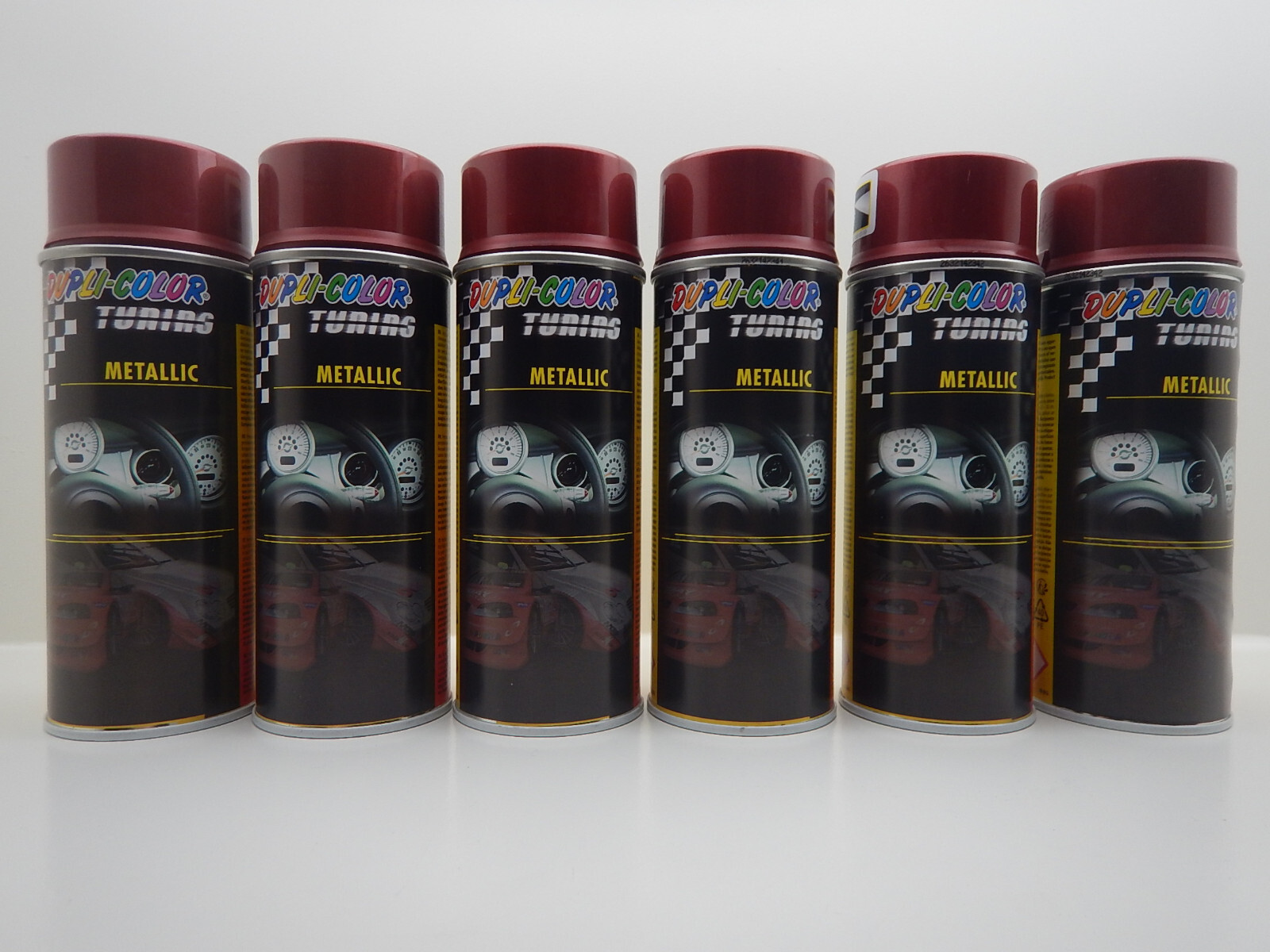 6x Dupli Color Metallic Lack Auto Tuning red rot Auto KFZ gute ...