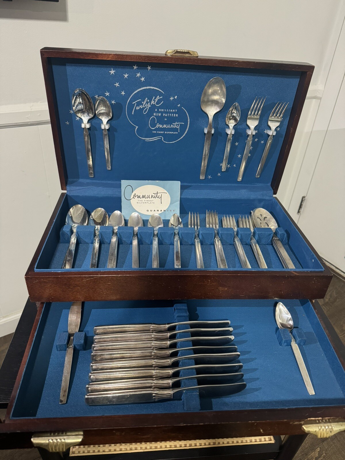Vintage Community Silverplate Flatware Set All Original 1950’s | eBay