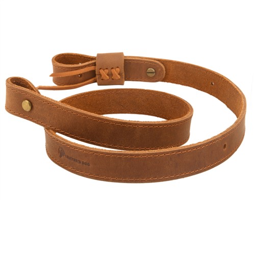 1 Inch Wide Brown Handmade Leather Rifle Sling Gun Strap Length ...