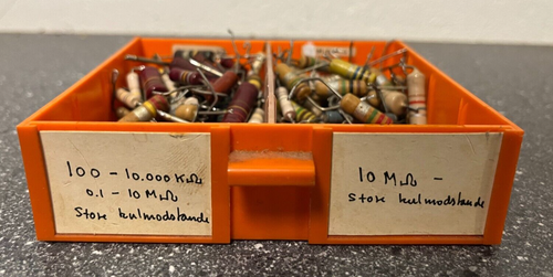 Vintage Assorted Lot of 100Ω-10MΩ Resistors | Rare Carbon & Ceramic ...