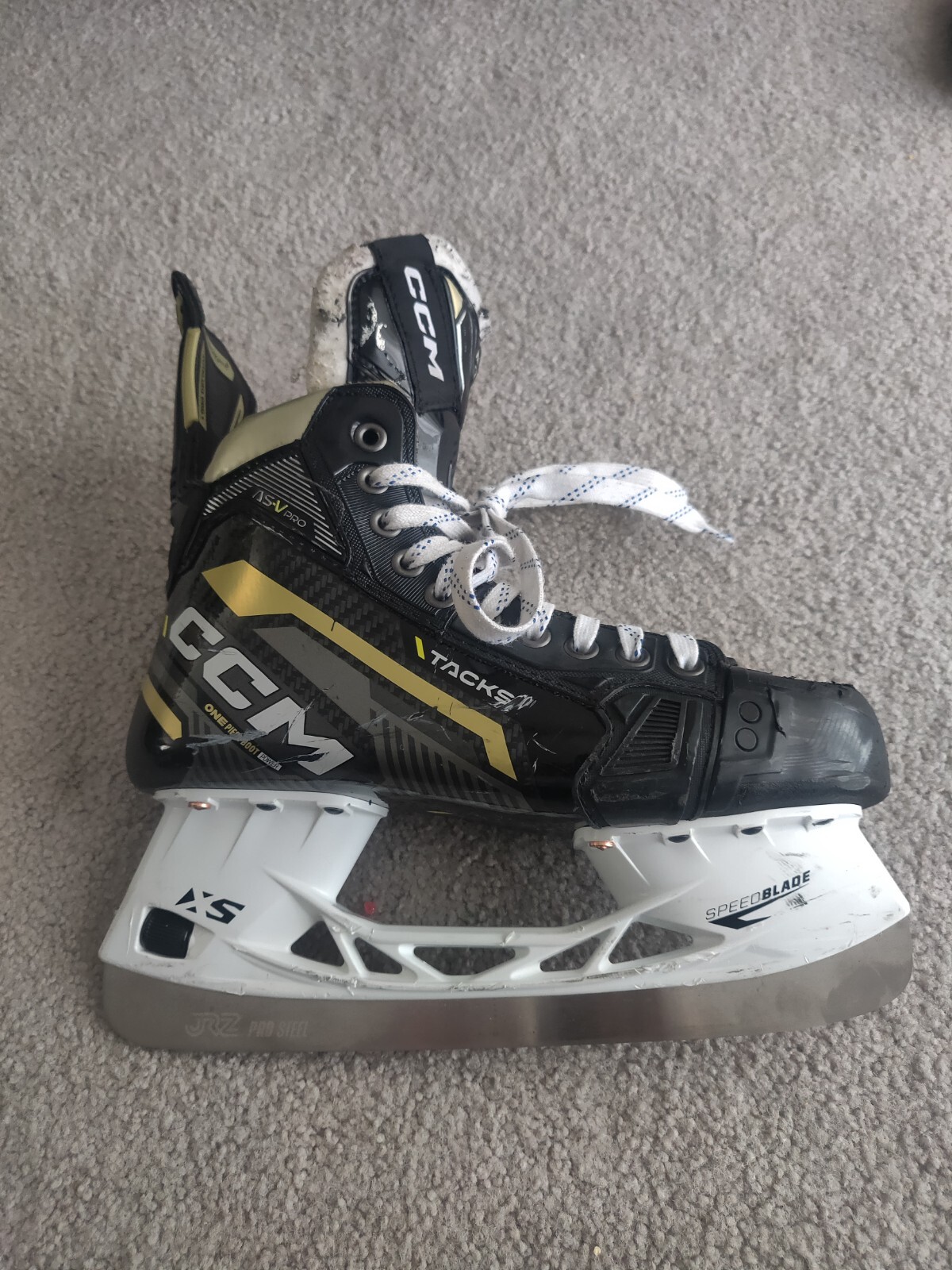 Ccm tacks asv pro ice hockey skates size 7 wide used pro stock JRZ ...