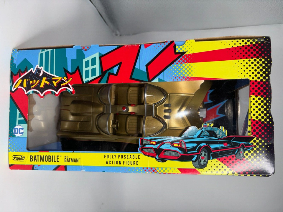 Funko Batman 1966 TV Series Batmobile Gold Limited Edition 1500 1/24TH ...