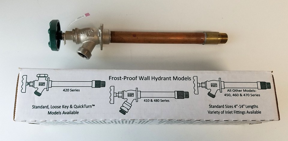 Arrowhead Brass 456-08LF 8" Outdoor Frost Proof Wall Mount Water Faucet ...