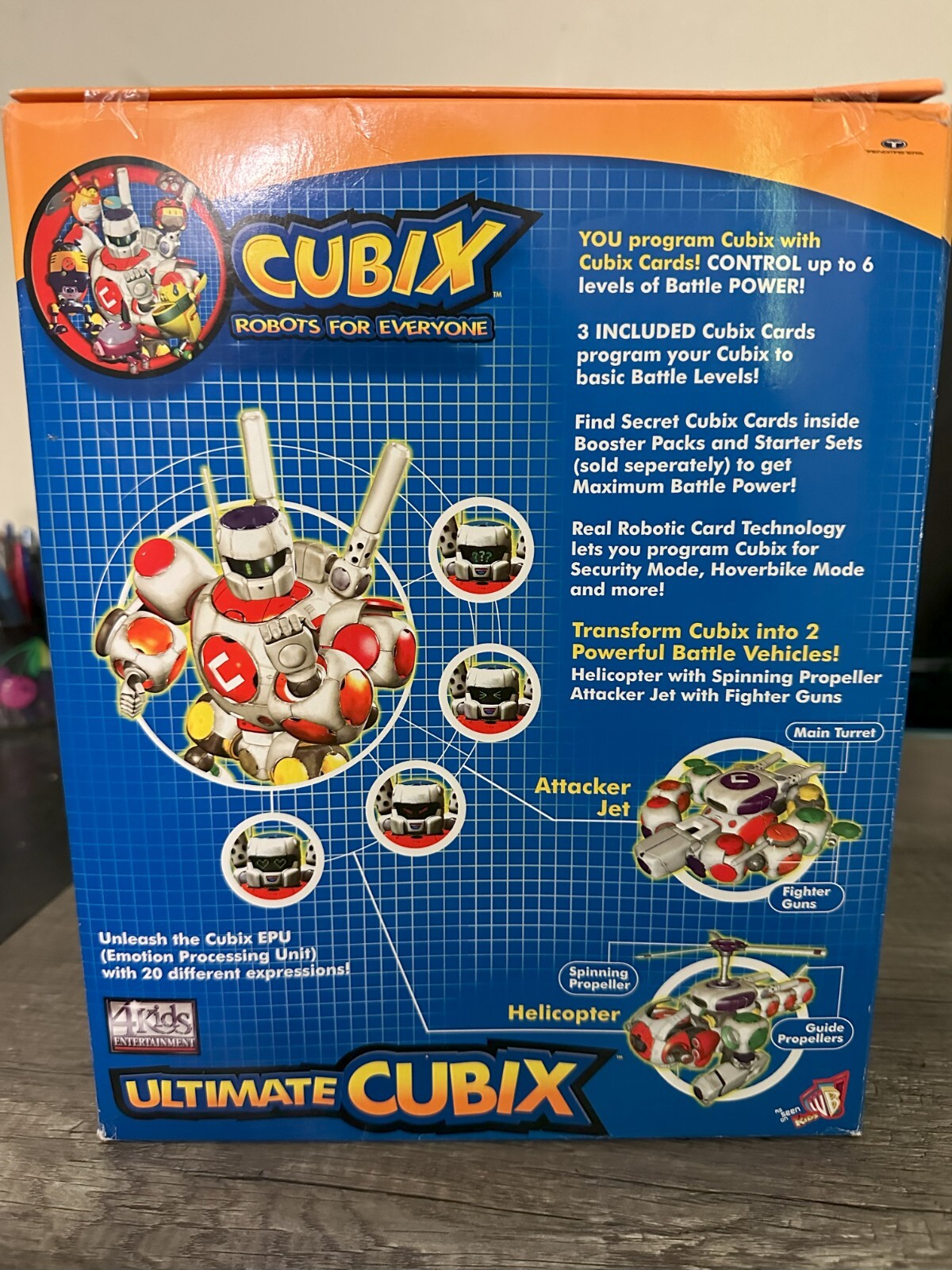 Trendmasters Programmable "CUBIX ROBOTS FOR EVERYONE" Cubix Bot 2001 ...