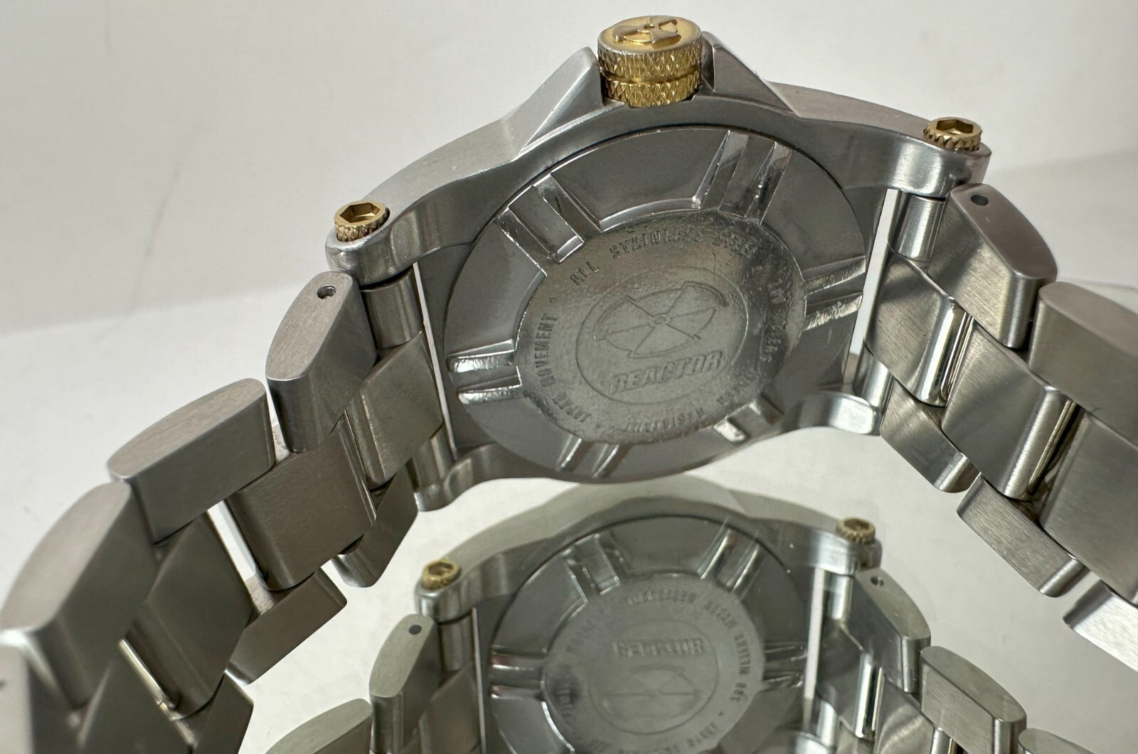 2010 REACTOR STAINLESS HEAVY DIAMOND BEZEL WATCH NEW BAND CRYSTAL ...