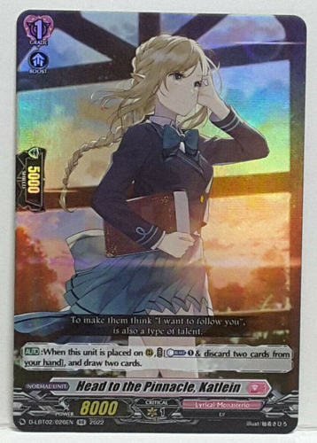 Bushiroad Cardfight Vanguard Tête À Pinnacle, Katlein D-LBT02/026EN RR ...