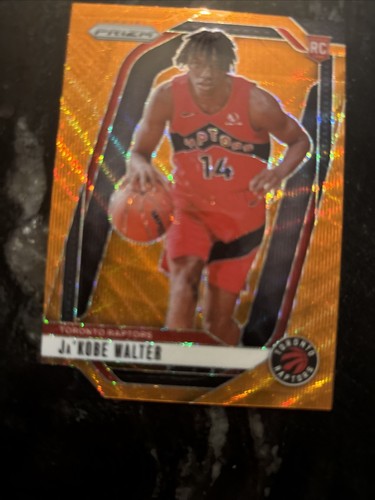 JAKOBE WALTER 2024-25 PRIZM WaveORANGE RC /60 NO.223 RAPTORS | eBay