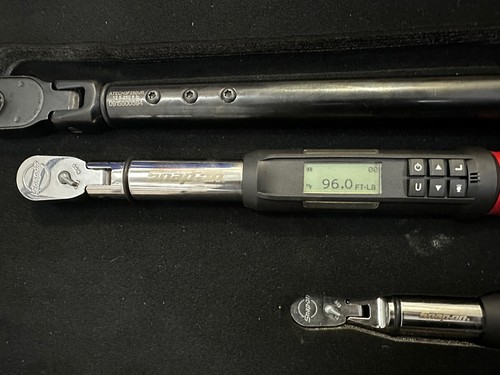 Snap-On Digital Torque Wrench Techangle 3pc set 1/4" 3/8" 1/2" With ...