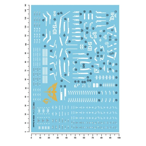 Model Decal Mobile Suit Decorative Modeling Toys Portable Water ...