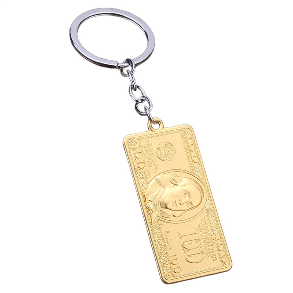 1pcs $100 Dollar Bills Charms Keychain Money Keyring Bag Clip Women Men ...