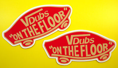 'VDubs On The Floor' Stickers decals beetle Golf Passat Polo Camper ...