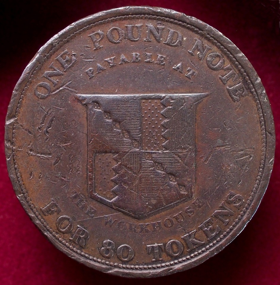 Great Britain Birmingham Workhouse Three Pence Token 1813 (L0603) - CA ...