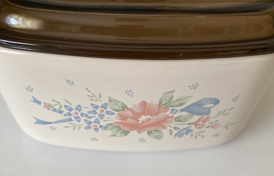 CORNING WARE - SYMPHONY 1.5QT CASSEROLE DISH - AMBER LID A-11/2-B FREE ...