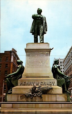 Atlanta, GA Henry Grady Monument Postcard Chrome Unposted | eBay