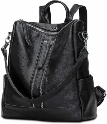 Modoker Backpack Purse for Women, Travel Leather Backpack, Convertible ...