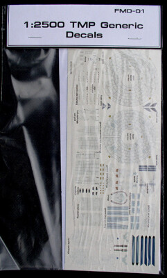 STAR TREK - TMP Generic Decals - 1:2500 scale - by Federation Models | eBay