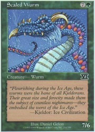 NM-Mint, English MTG Regular Scaled Wurm Classic Sixth Edition Magic ...