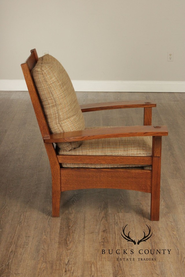 Stickley Mission Collection Oak Lounge Chair | eBay