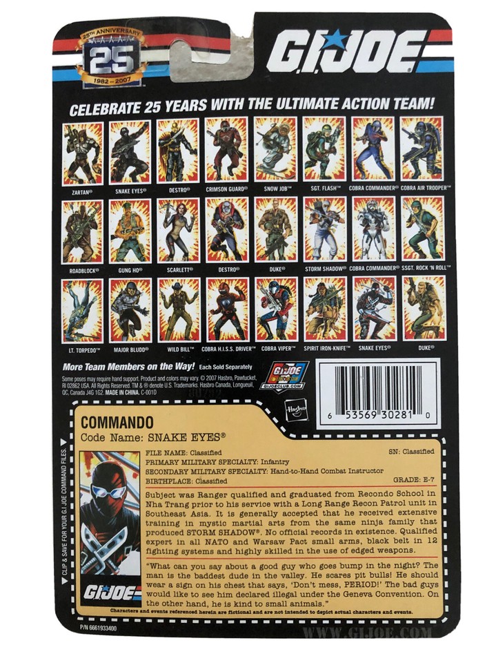 Choose your GI Joe!! 25th Anniversary - Series 23 & 24 ('07-08) MOC ...