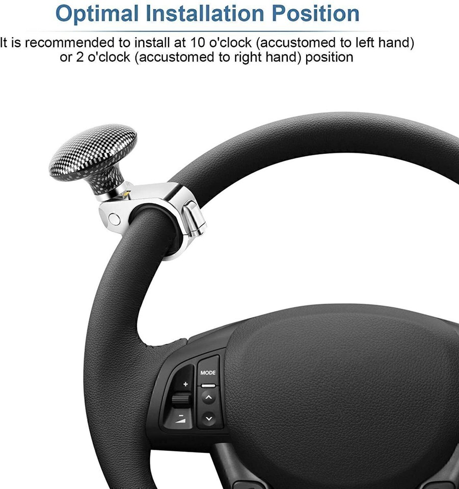 Collapsible Car Truck Power Steering Wheel Suicide Spinner Handle Knob ...