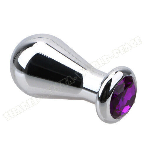 Unisex Super Large Size Huge Aluminium Crystal Anus Beads Plug Ball ...