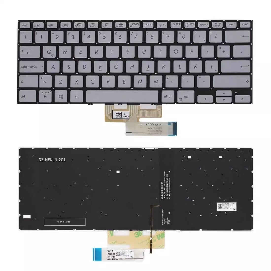 New Asus ZenBook Flip 14 UX462 UX462D UX462DA UX462FA UM462 US Backlit ...