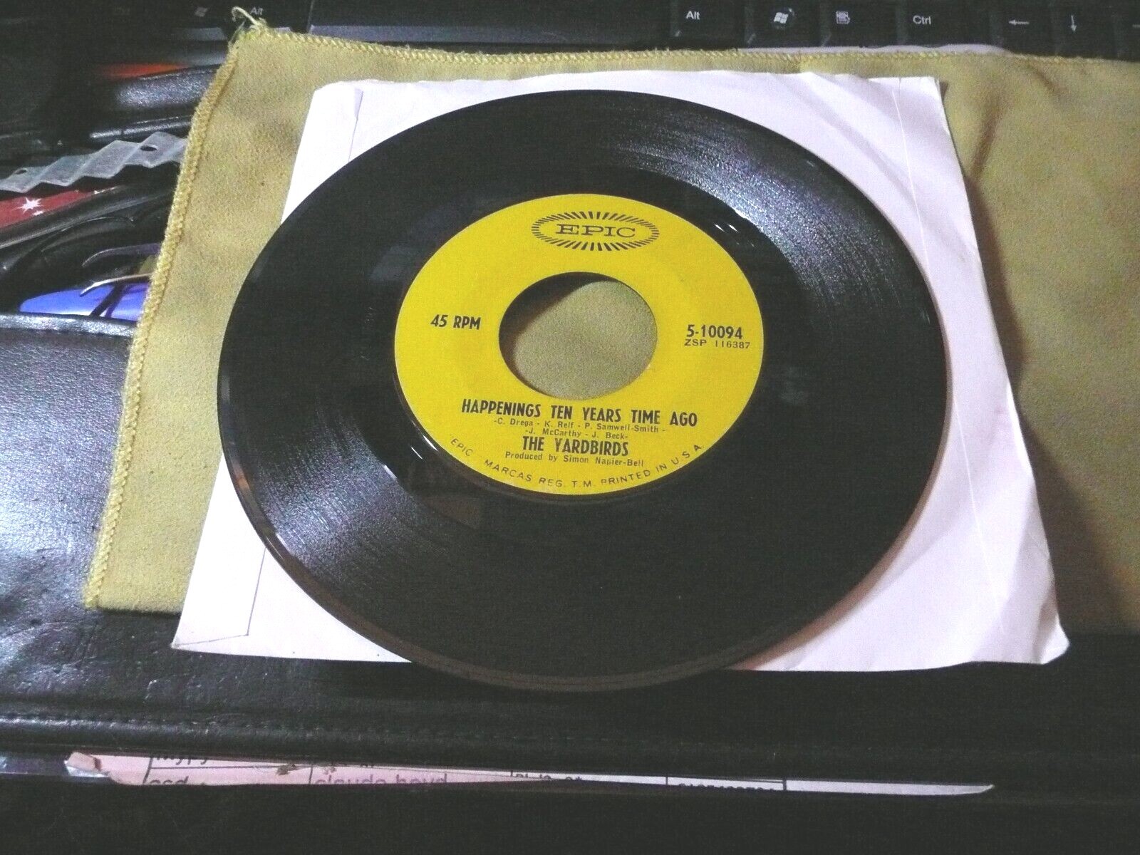 record 45 rare Yardbirds on Epic Nazz are Blue / Happenings 10 years ...