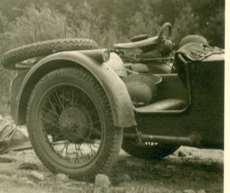 German Kradmelder dispatch riders and motorcycles with sidecars, WW2 ...